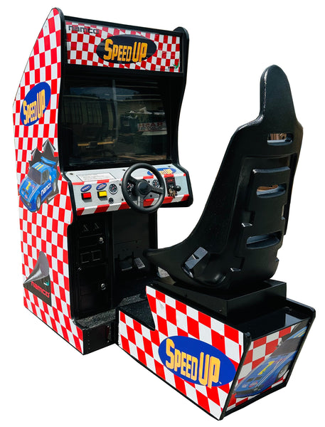 SPEED UP DRIVING GAME REFURBISHED- NEW MONITOR-HEAVY DUTY, COIN OPERAT ...
