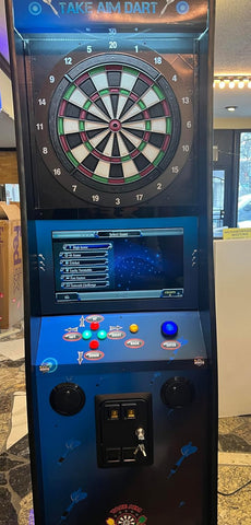 Dart Machine-Take Aim Electronic Coin Operated Dart Board With On Line ...