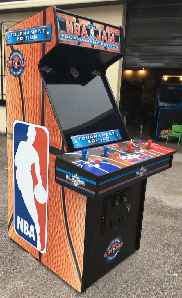 NBA Jam Tournament Edition Arcade With Lots Of New Parts-Extra Sharp-H ...