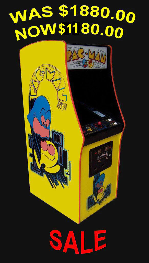 Pacman Arcade Refurbished-HEAVY DUTY, COIN OPERATED, COMMERCIAL GRADE ...